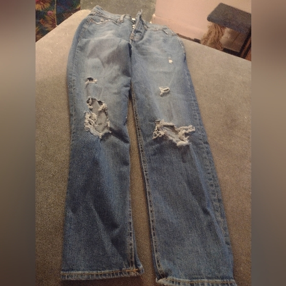 Pants & Jumpsuits | Old Navy Extra High Rise Sky Hi Straight Secret ...